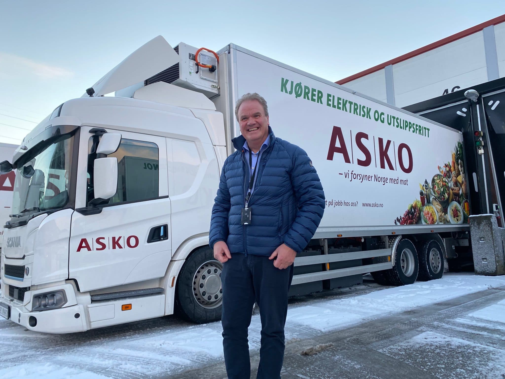 Elektriske lastebiler forsyner Bergen med mat - Klimapartnere: